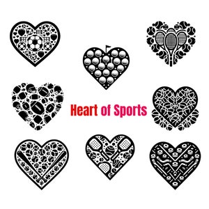 Heart Svg, Pickleball Svg, Tennis Svg, Baseball Svg, Basketball Svg ...