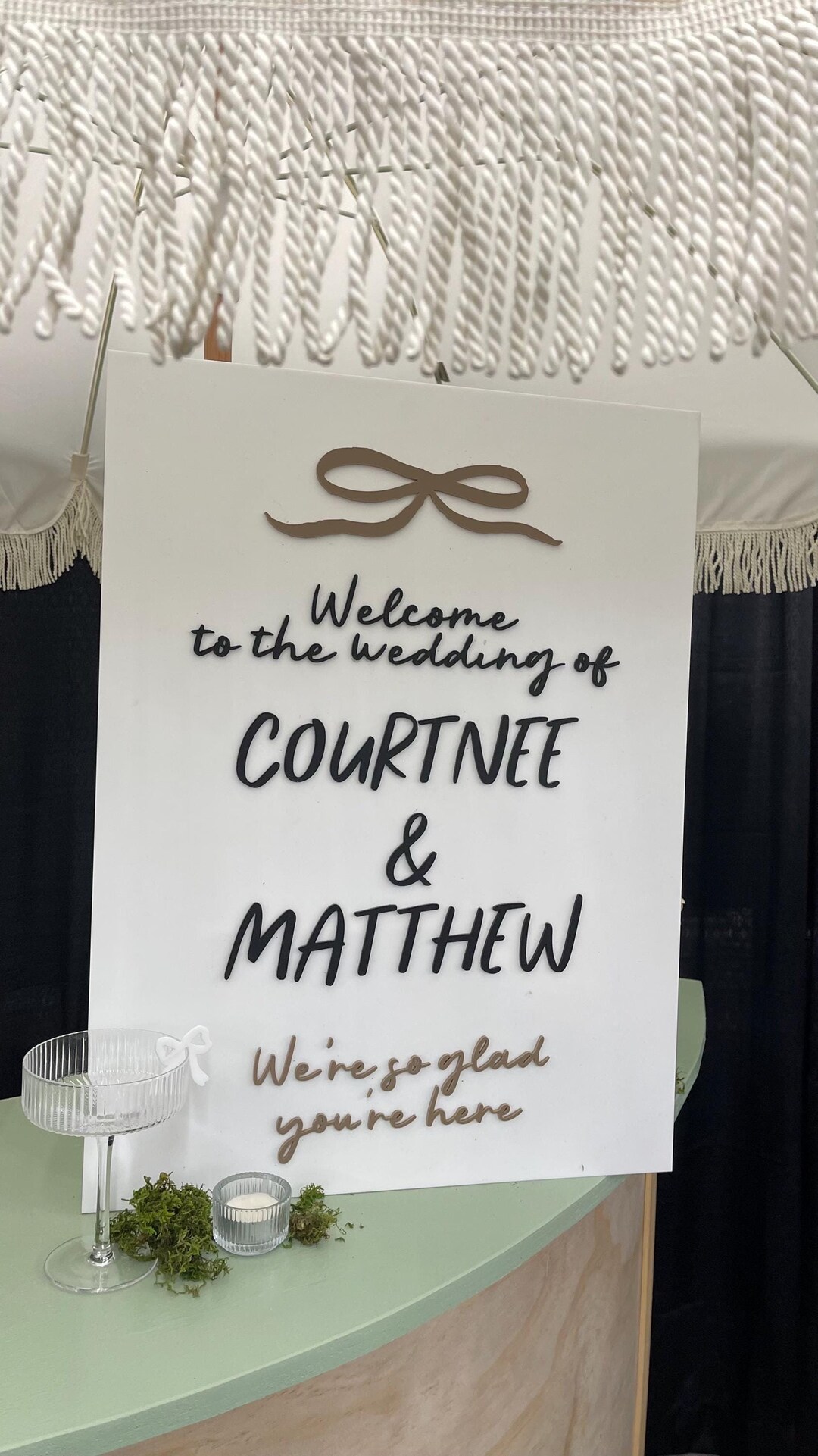 Custom Acrylic Wedding Welcome Sign - Personalized Wedding Signage ...