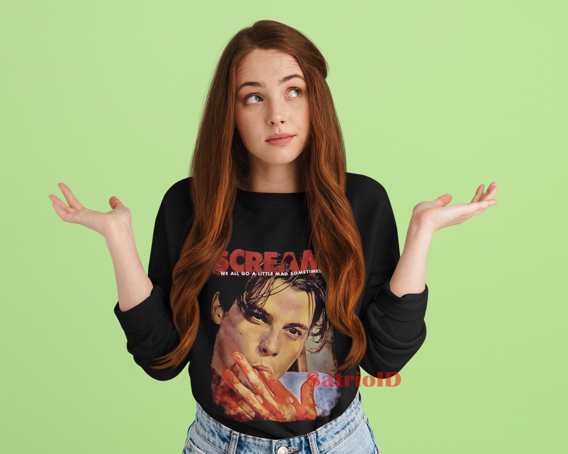 Scream Movie Sweatshirt , Billy Loomis, Scream Tee sold by Classy Missy ...