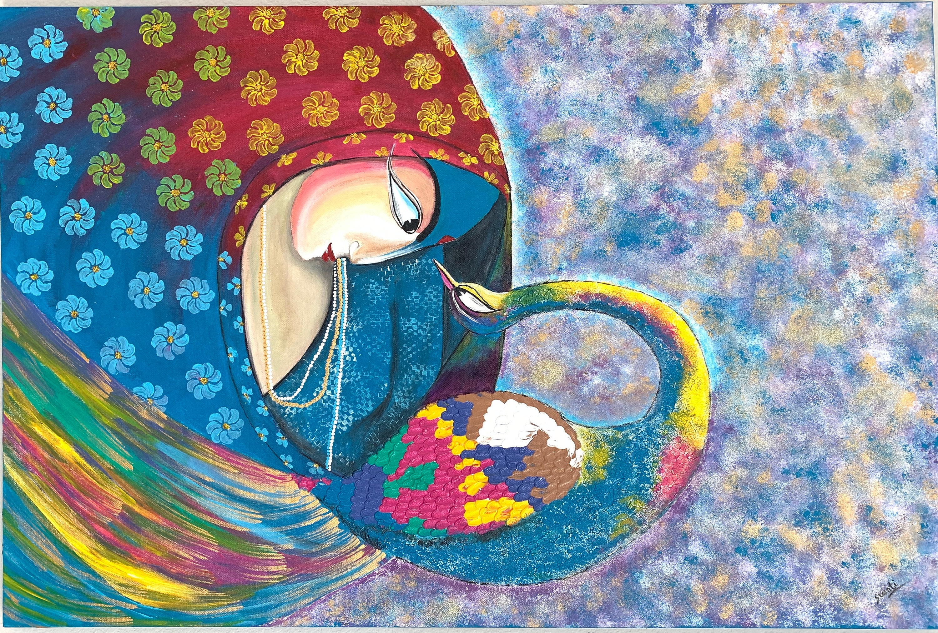 Traditional Abstract Painting