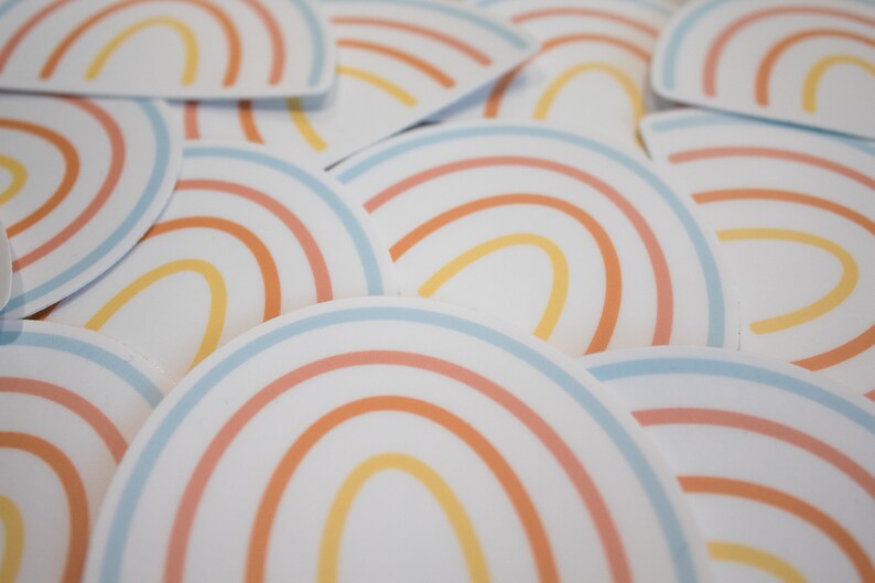 Pastel Rainbow Sticker - Etsy
