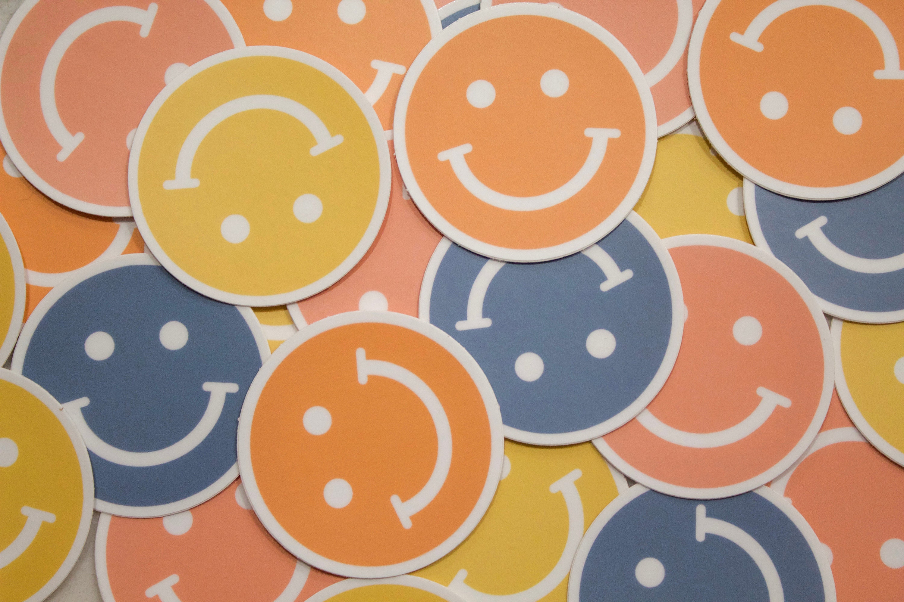 Smiley Face Sticker Pack - Etsy
