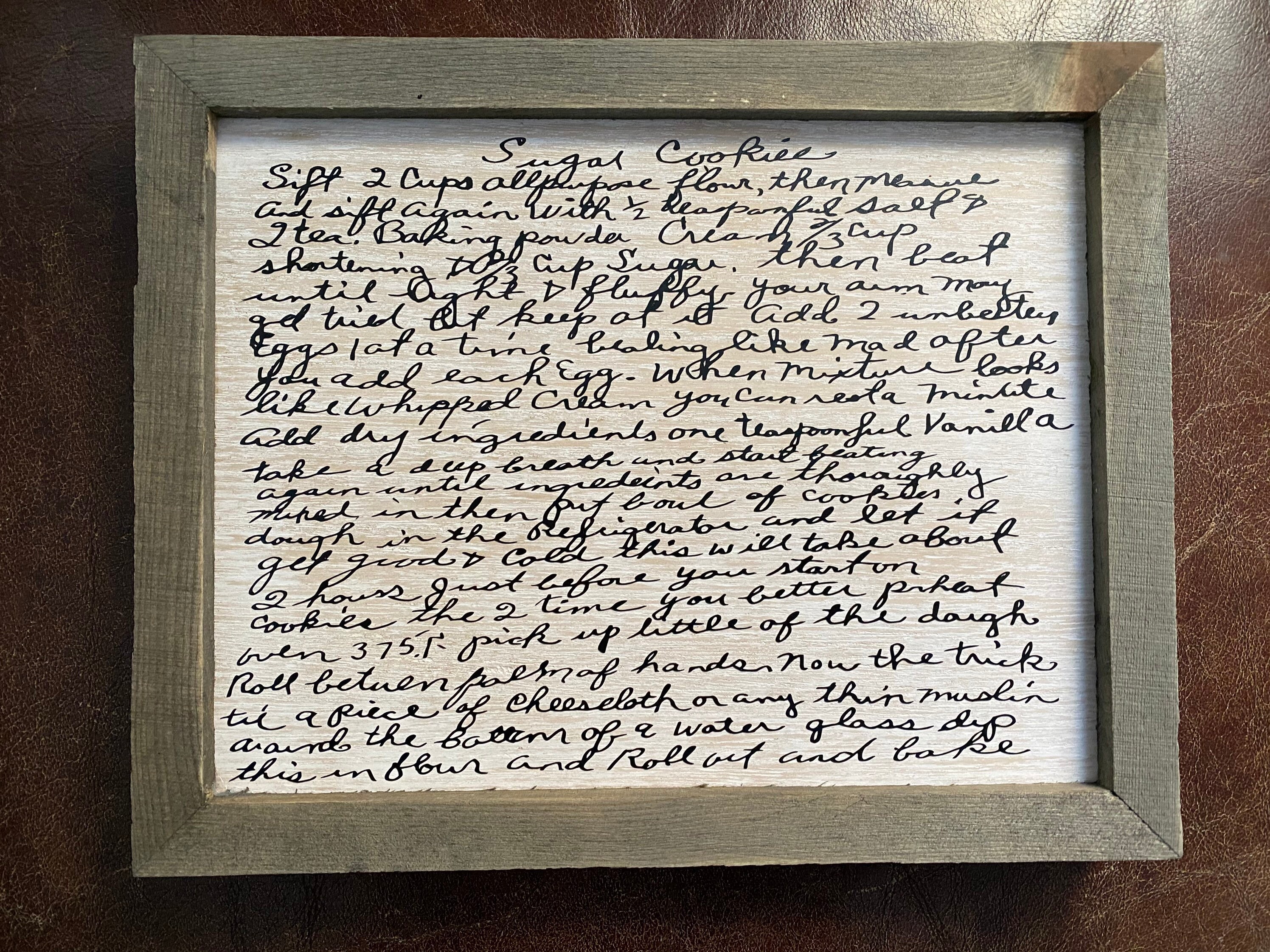 Custom Handwritten Keepsake Sign - Etsy