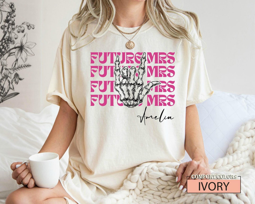 Retro Bachelorette Future Mrs Bride Shirt, Personalized Bride Name ...