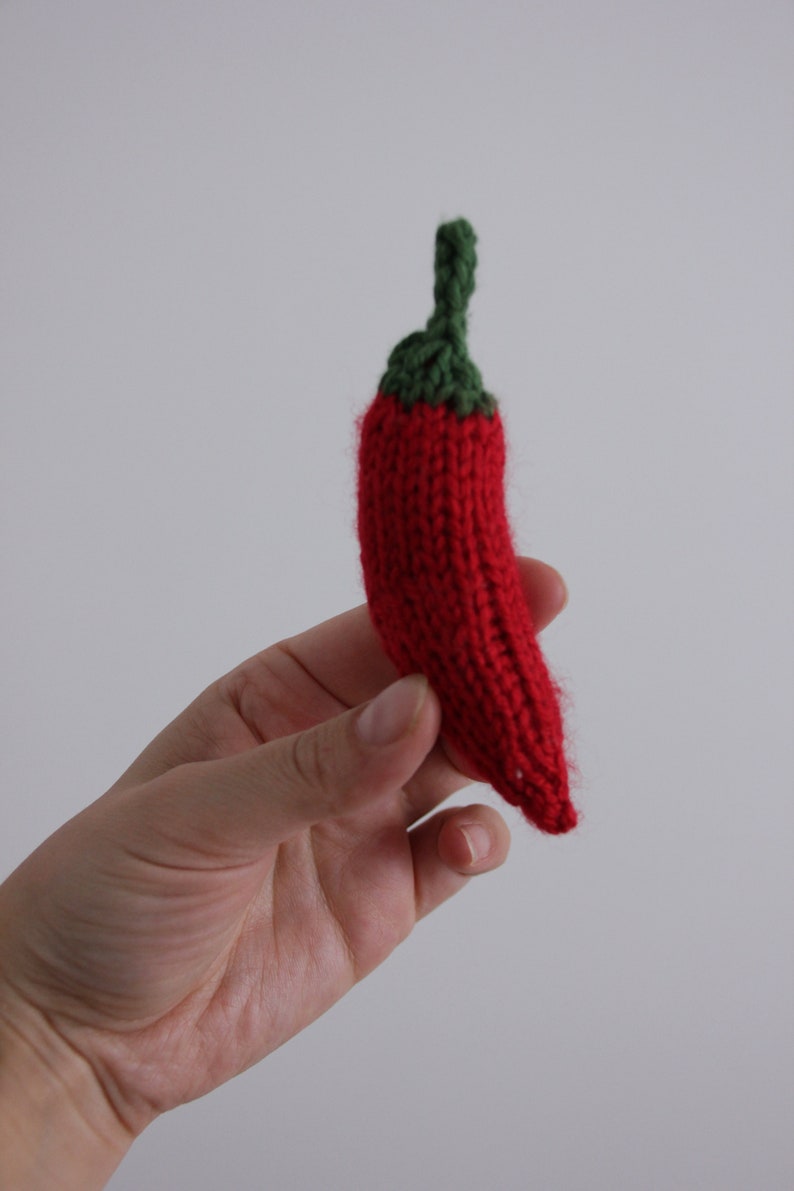 Chili Pepper Knitting Pattern - Etsy