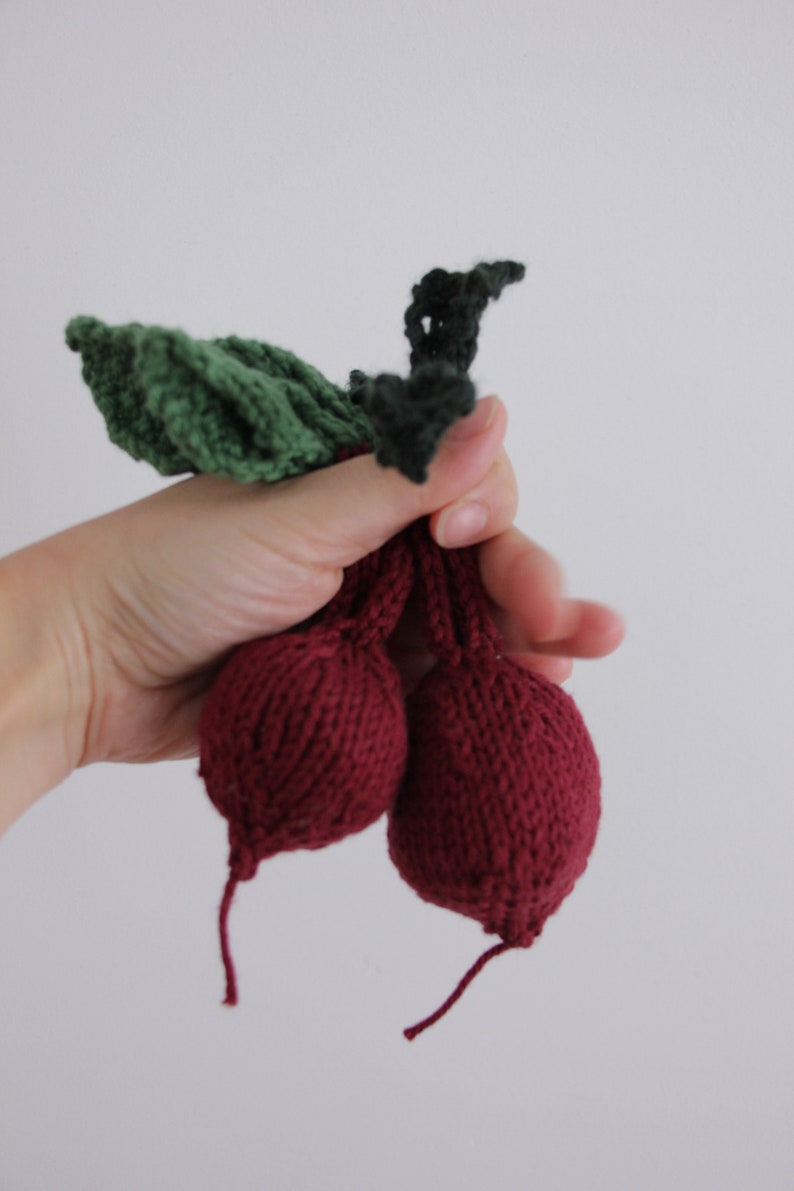 Leafy Beet Knitting Pattern - Etsy
