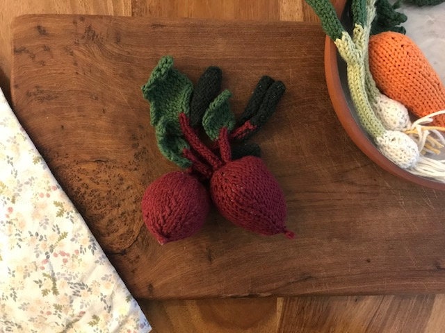 Leafy Beet Knitting Pattern - Etsy