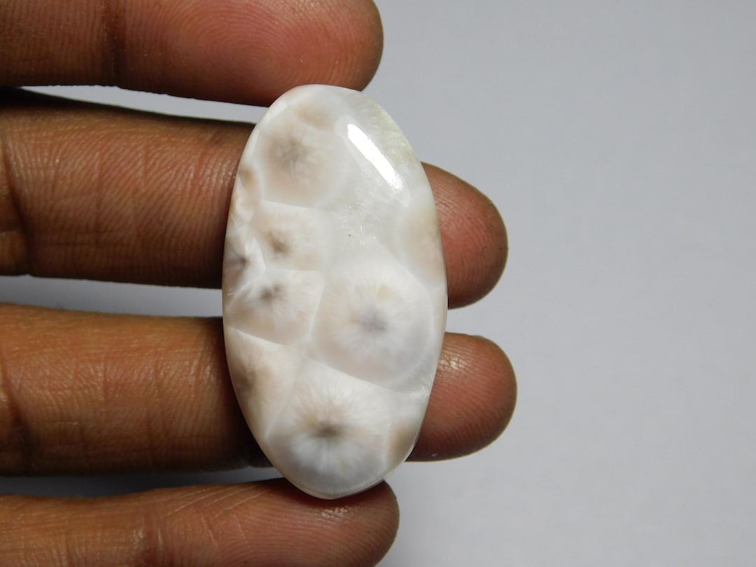 Pink Larimar Gemstone Pink Natrolite Cabochons Thomsonite Loose Semi ...