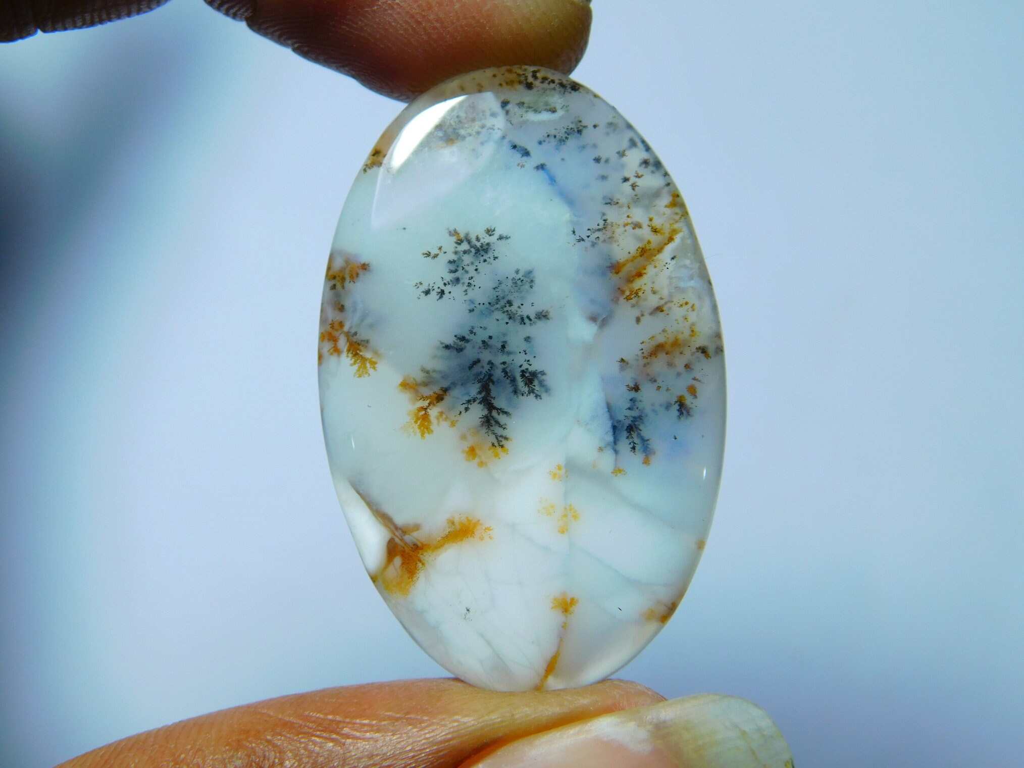 Dendritic Moss Agate Cabochons Top Quality Dendritic Moss | Etsy