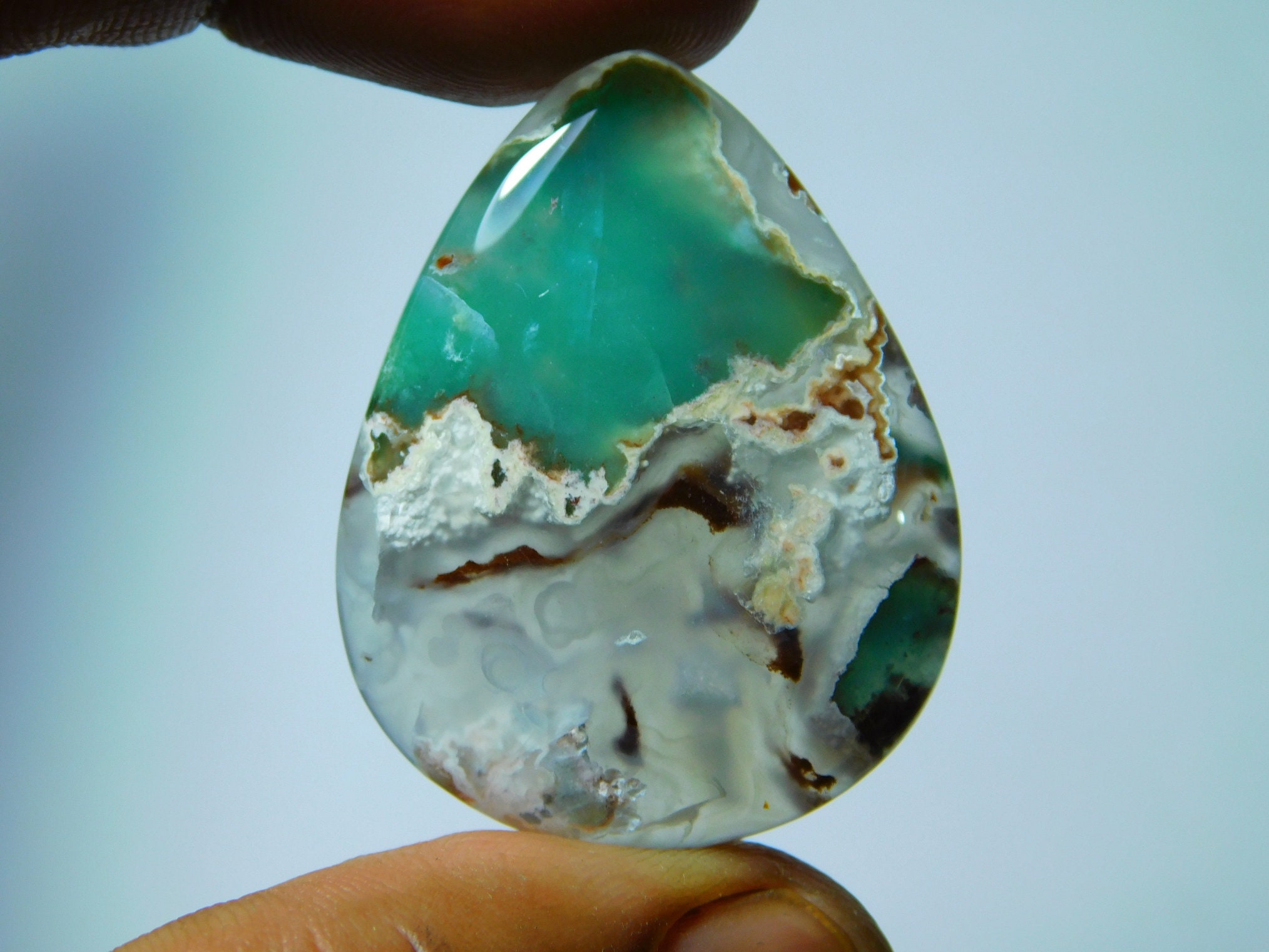 Top Quality Green Chalcedony Gemstone Green Chalcedony | Etsy