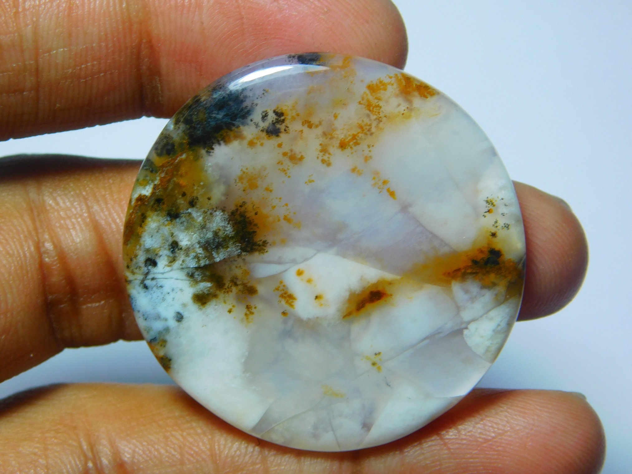 Dendritic Moss Agate Cabochons Top Quality Dendritic Moss | Etsy