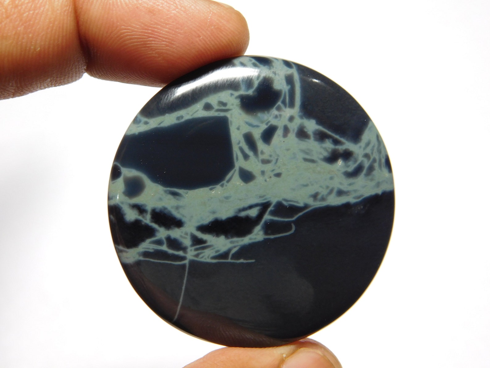 Natural Spider Web Obsidian Smooth Cabochon Spider Web - Etsy