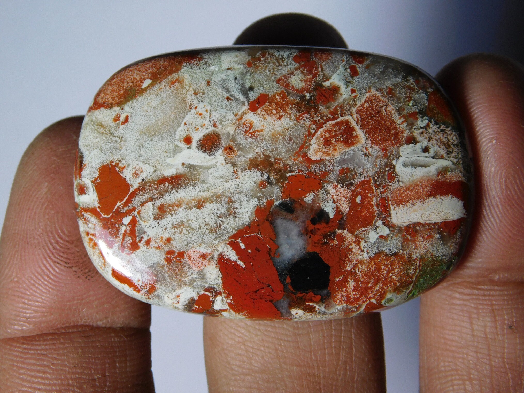 Natural Red rainbow jasper gemstone Red Rainbow Jasper | Etsy