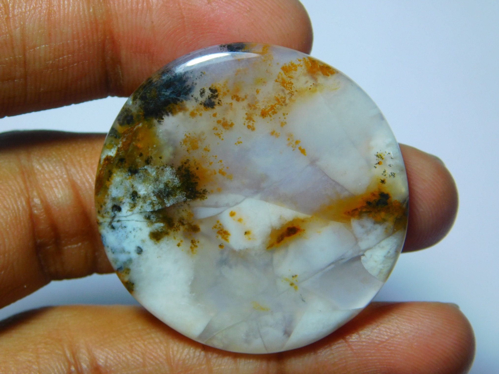 Dendritic Moss Agate Cabochons Top Quality Dendritic Moss - Etsy UK