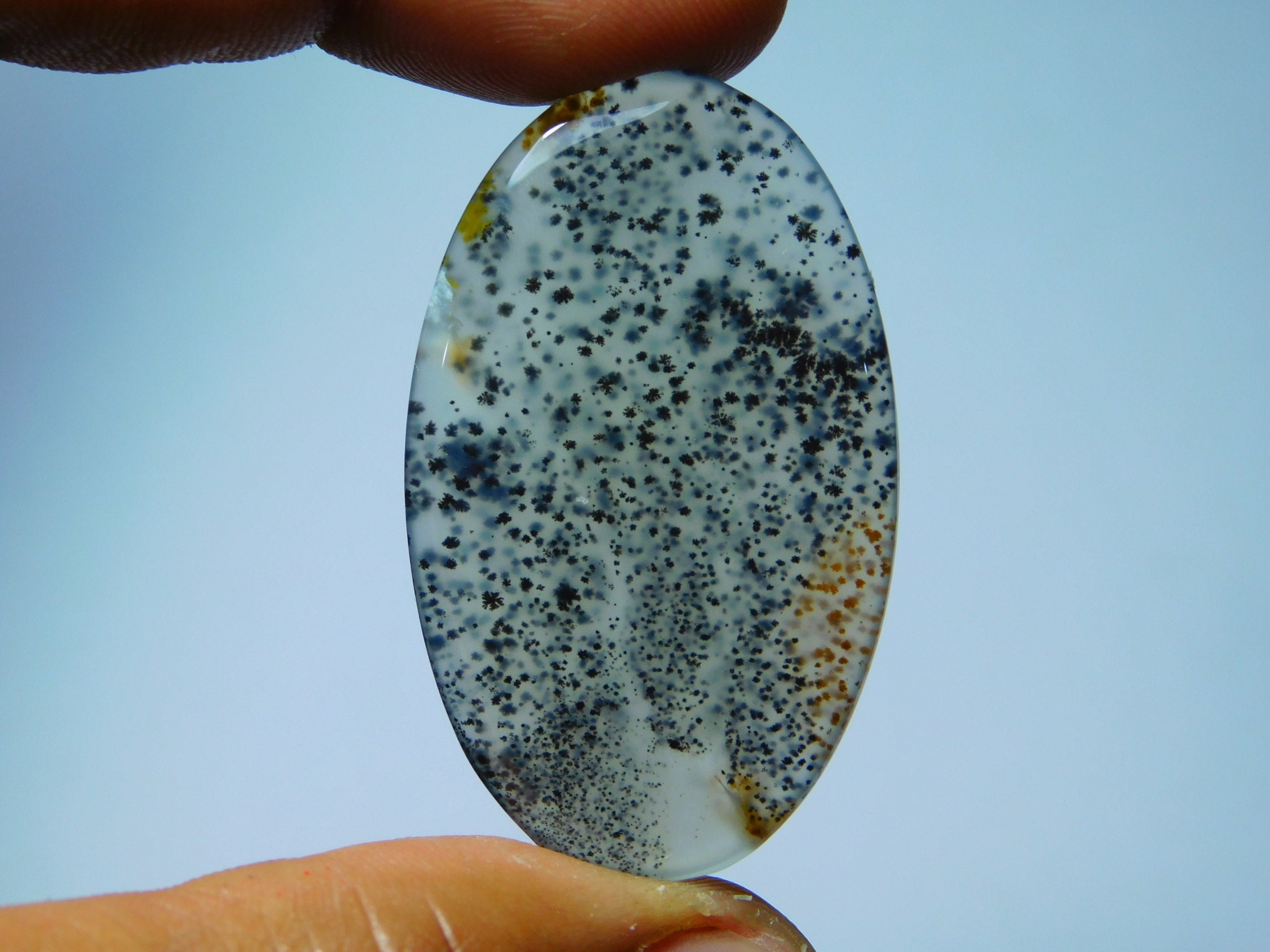 Dendritic Moss Agate Cabochons Top Quality Dendritic Moss - Etsy UK