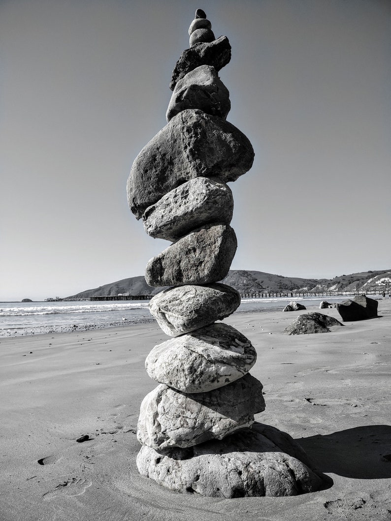 Rock Stack -- Digital Download -- California Central Coast - Etsy