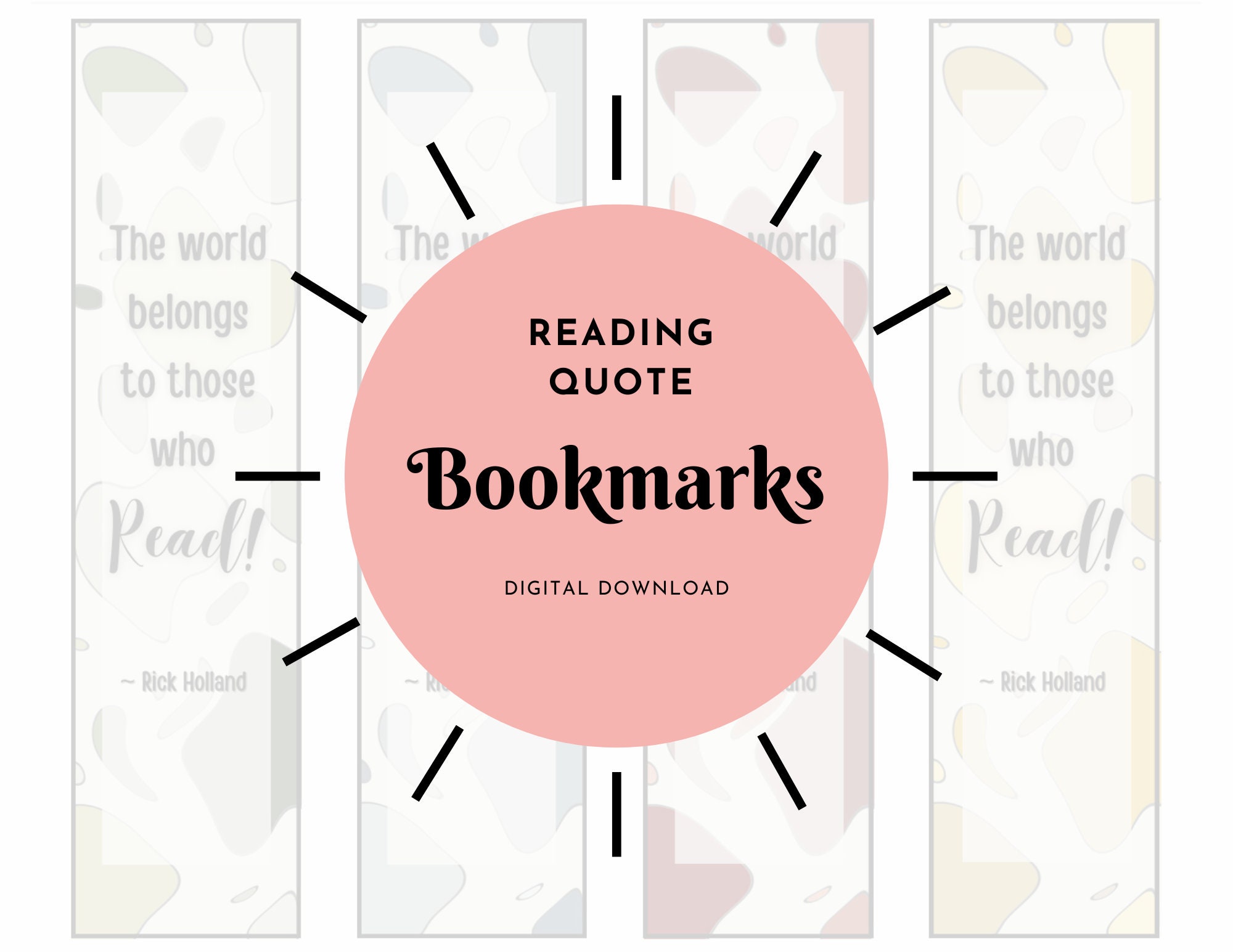 Printable Bookmarks With Reading Quotes - Etsy