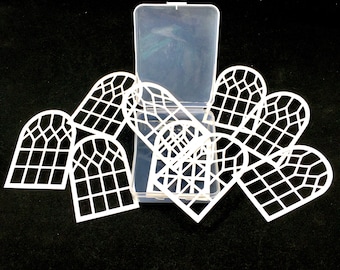 Arched Window Cutouts for Scrapbooking, Greeting Card Embellishments ...