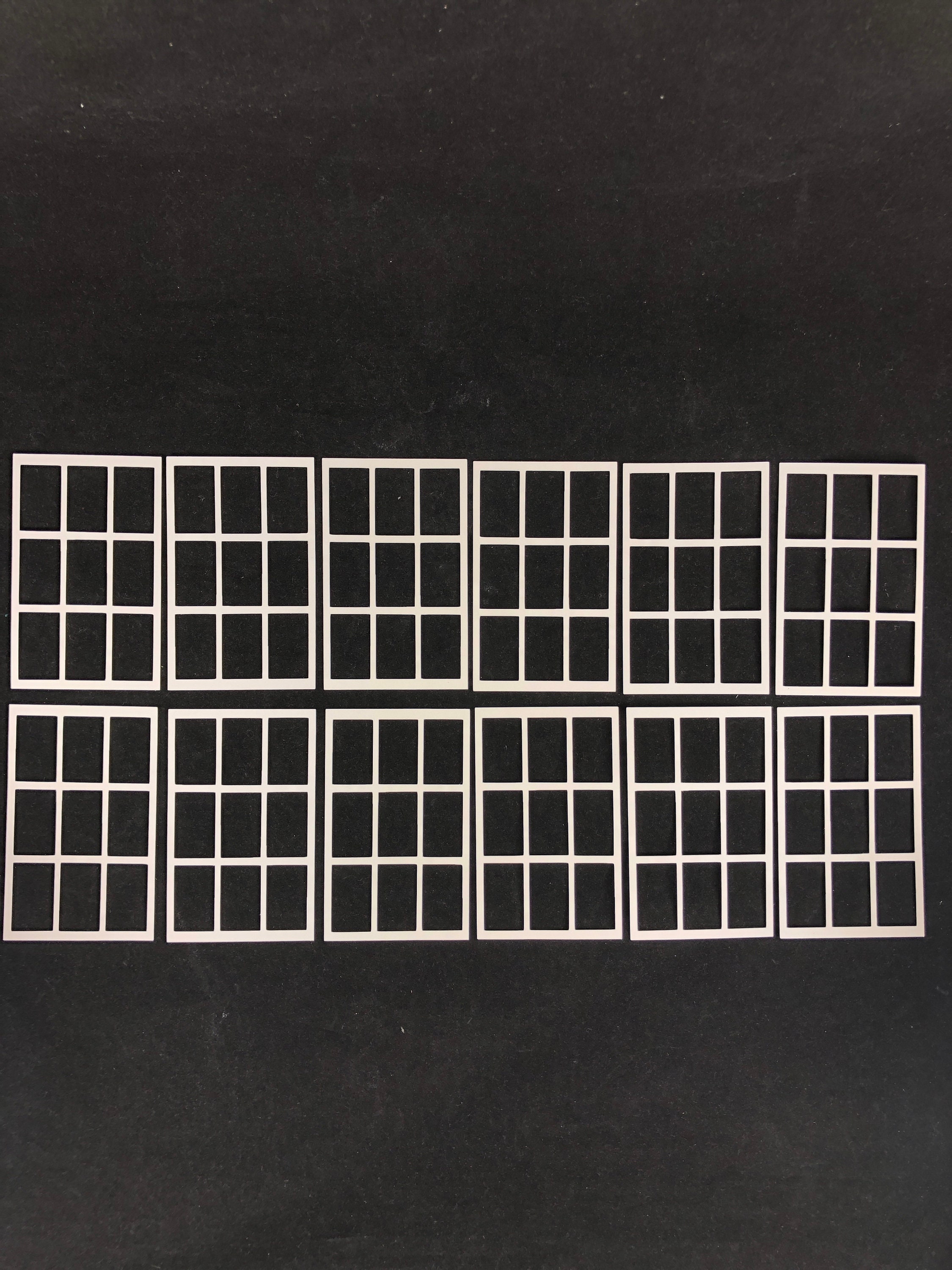 Rectangle Window Cutouts for Scrapbooking, Greeting Card Embellishments ...