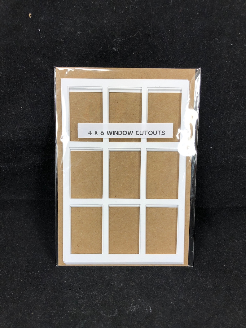 Rectangle Window Cutouts for Scrapbooking, Greeting Card Embellishments ...