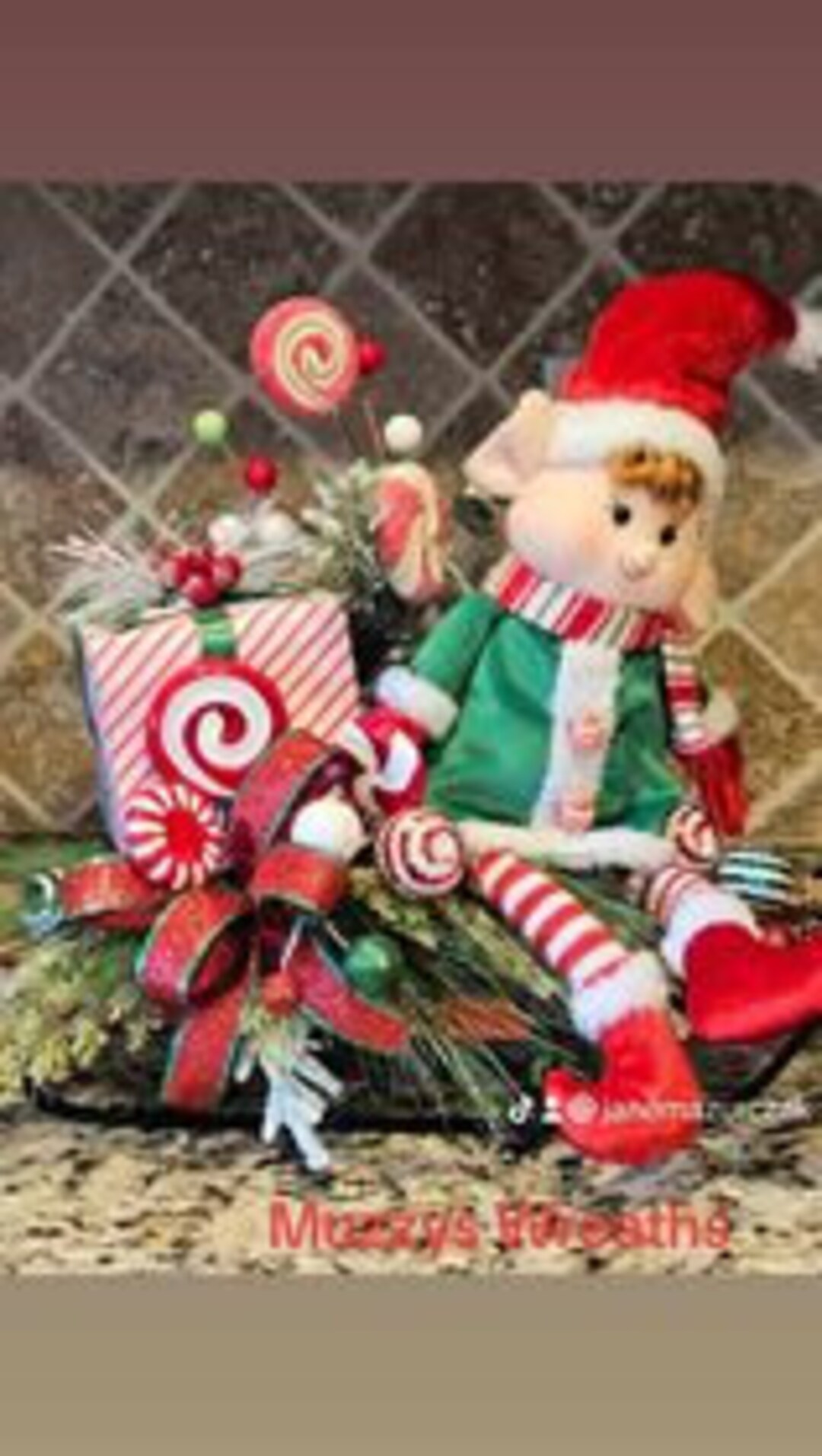 Elf Centerpiece Christmas Elf Arrangement Whimsical Holiday - Etsy
