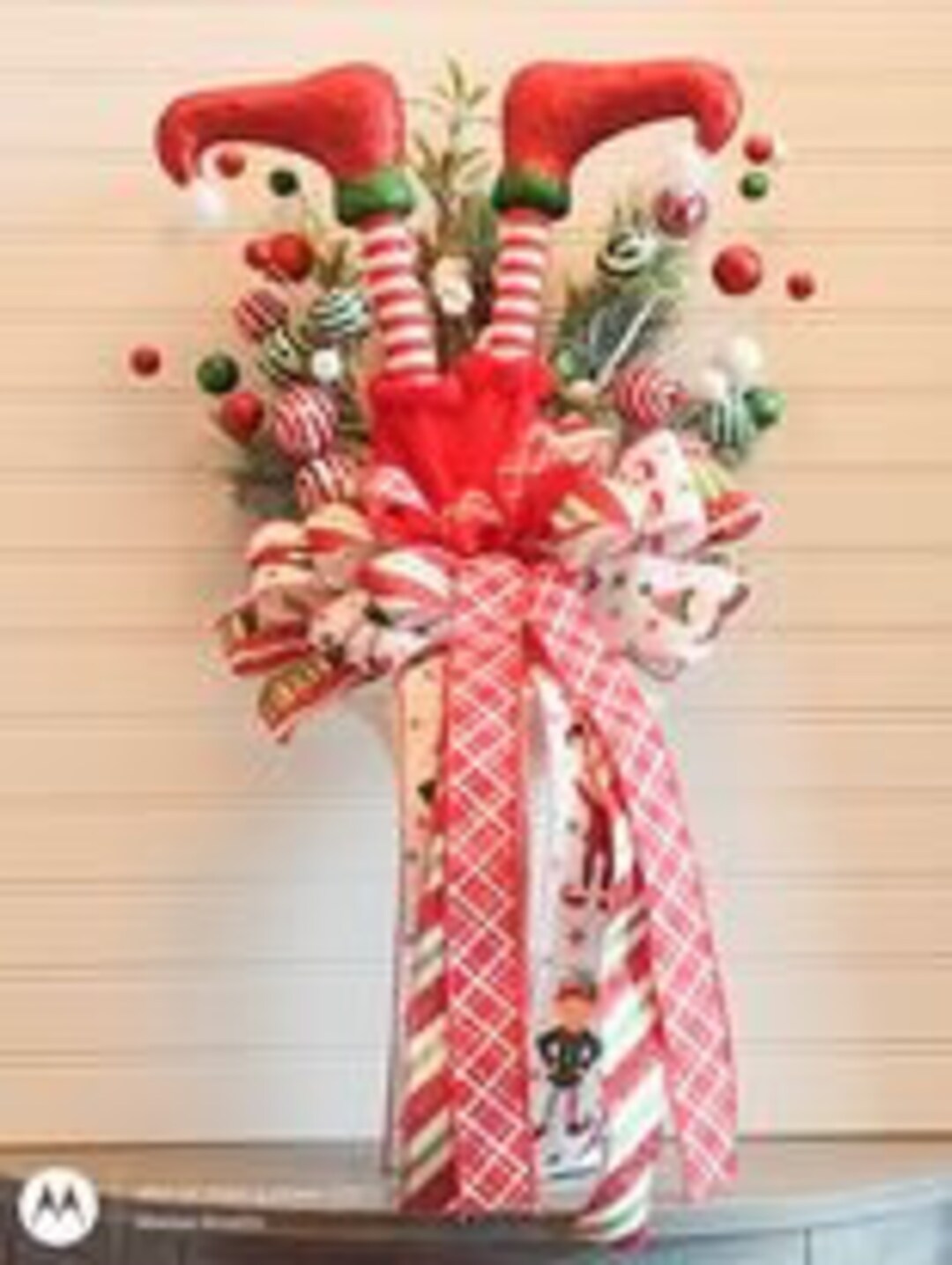 Christmas Tree Topper Elf Legs Christmas Tree Topper - Etsy