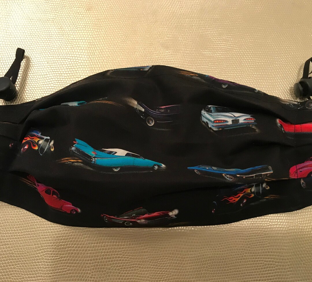 REVERSIBLE Classic Car Face Mask Muscle Car Face Mask Nose - Etsy