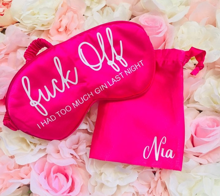 Personalised Eye Mask Rude Eye Mask Funny Eye Mask Eye Mask - Etsy UK