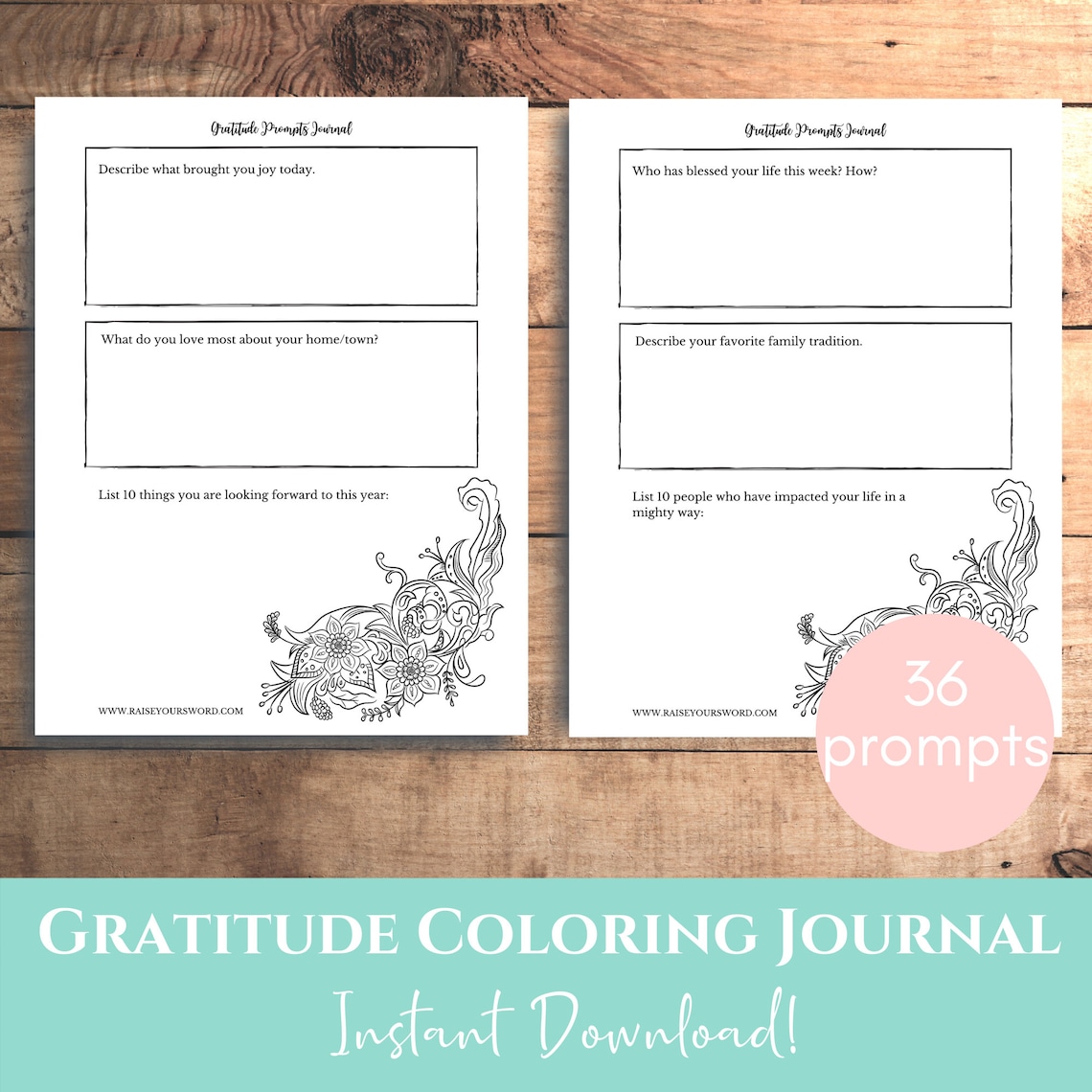 Gratitude Coloring Pages Gratitude Journal Printable Gratitude Journal ...