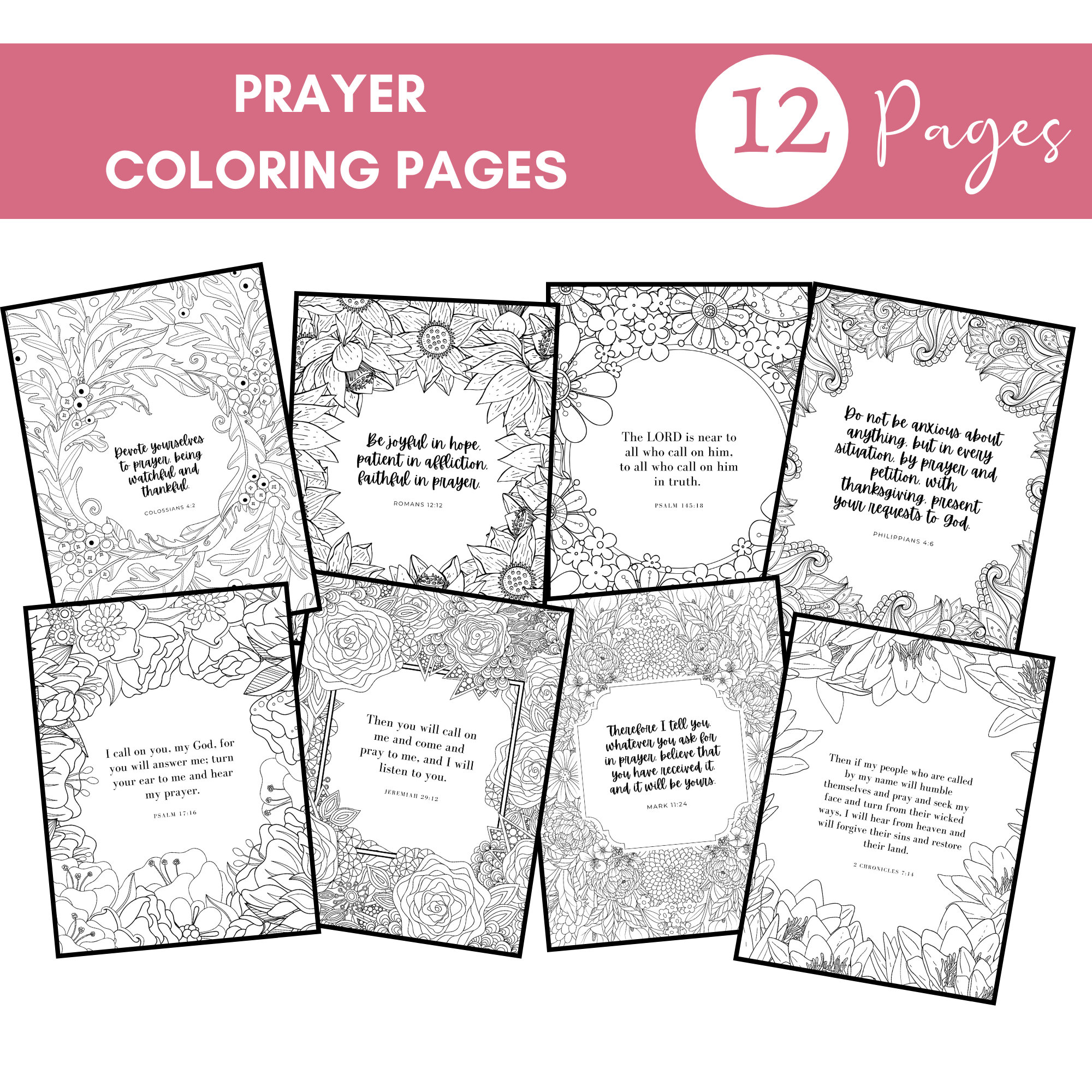 Prayer Journal Printable, Prayer Notebook, Prayer Journal for Women ...