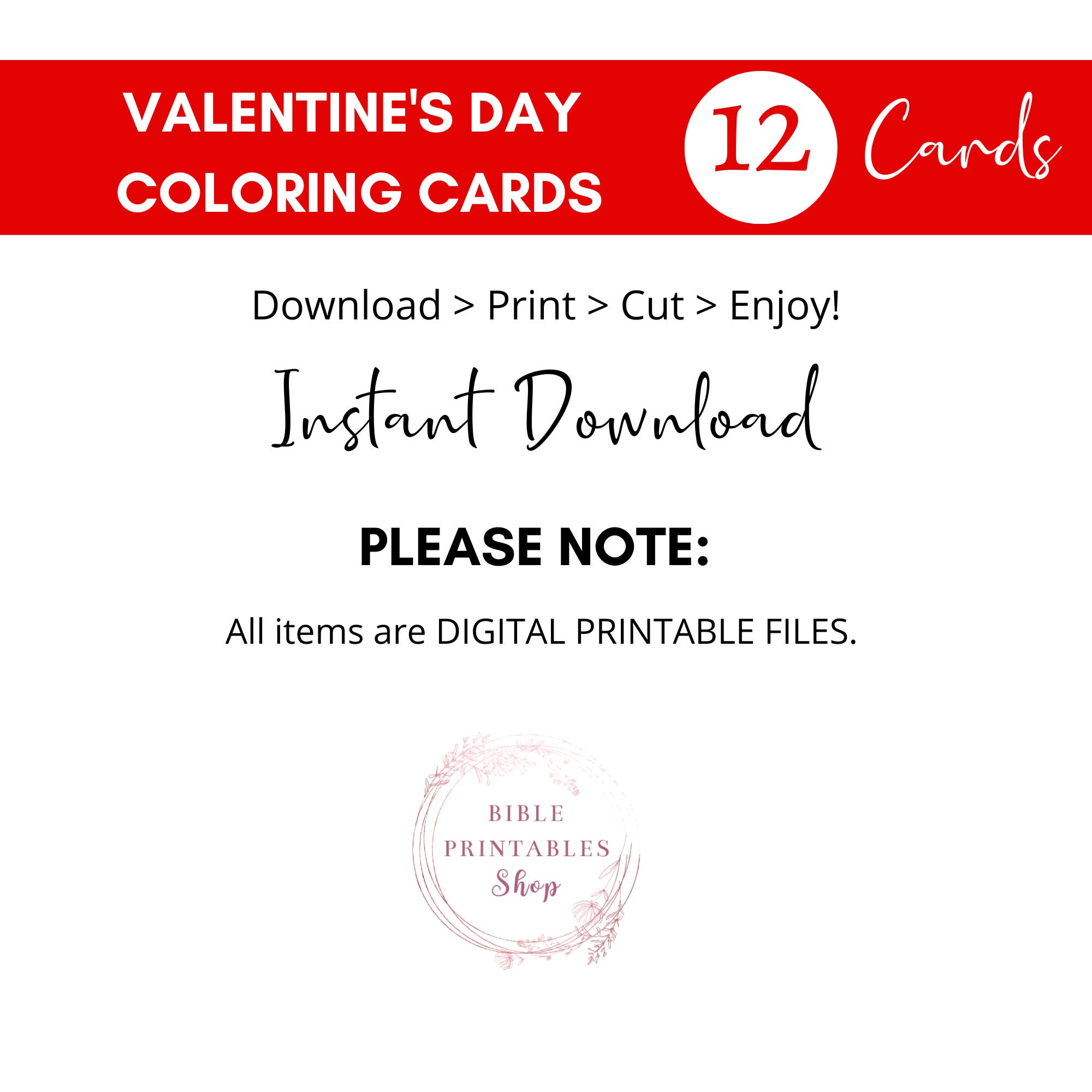 Valentine's Day Coloring Cards | Bible Verse Valentine Cards | Bible ...
