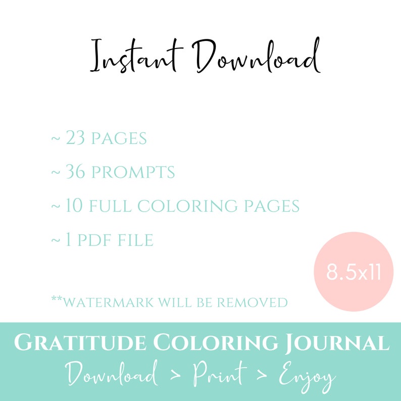Gratitude Coloring Pages Gratitude Journal Printable Gratitude Journal ...