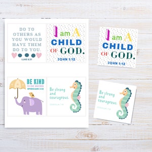 Kids Scripture Cards | Children's Bible Verse Memory Cards | Best ...