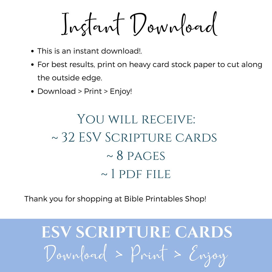 ESV Scripture Cards | ESV Bible Verse Cards | Scripture Cards for Kids ...