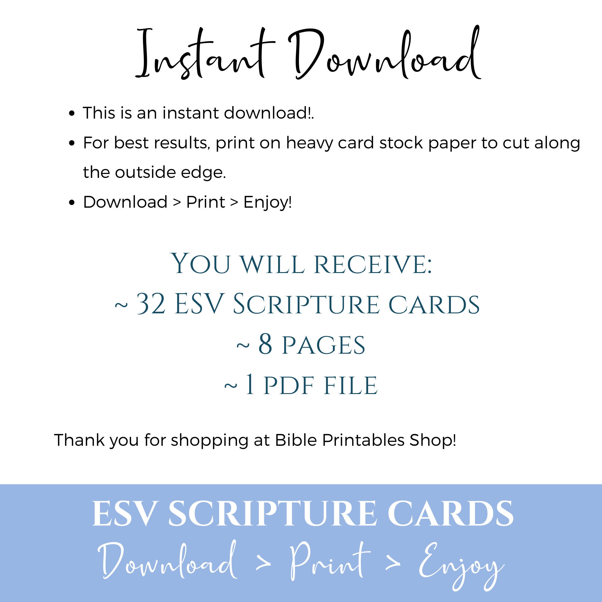 ESV Scripture Cards | ESV Bible Verse Cards | Scripture Cards for Kids ...