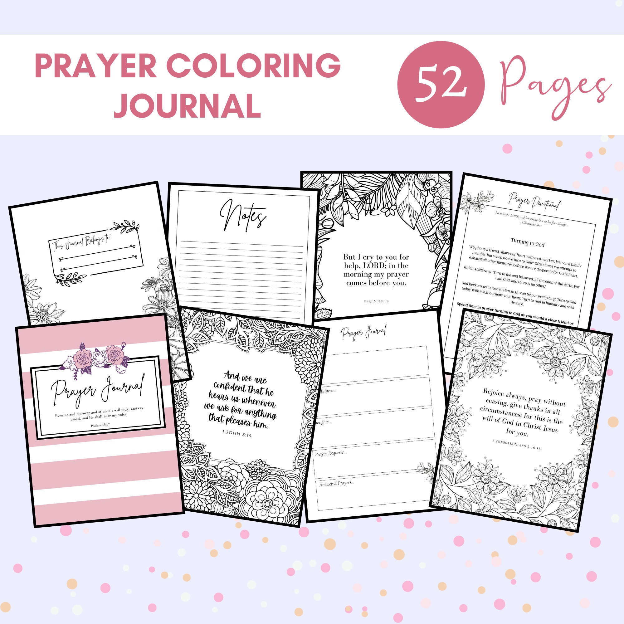 Prayer Journal Printable, Prayer Notebook, Prayer Journal for Women ...