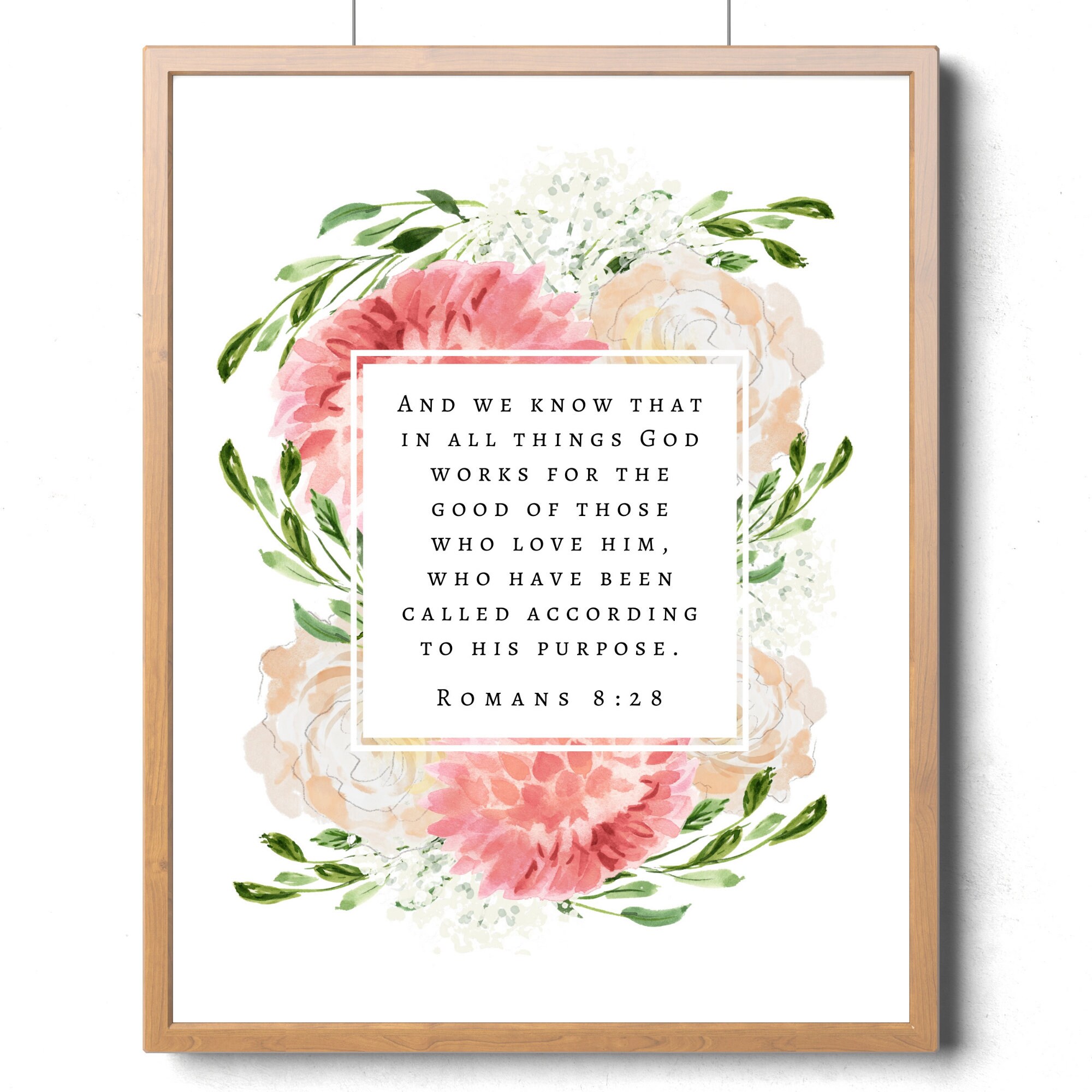 Bible Verse Printable Set, Christian Wall Art, Bible Verses Prints ...