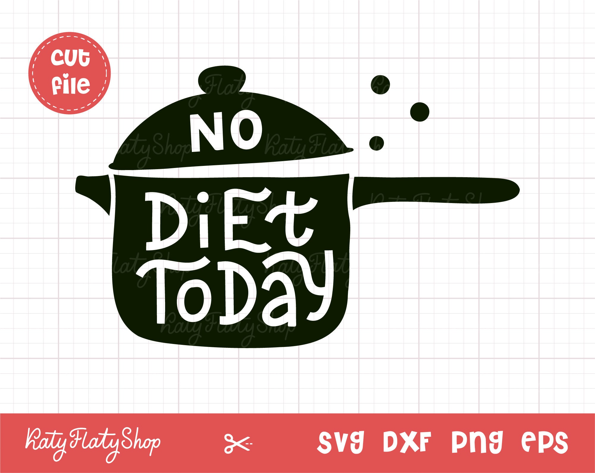 Diet SVG Kitchen Decor Svg Apron Svg Files for Cricut No | Etsy