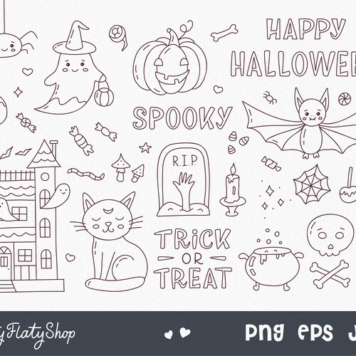 Cute Hand Drawn Owl Clip Art Digital Owl Clipart Doodle | Etsy