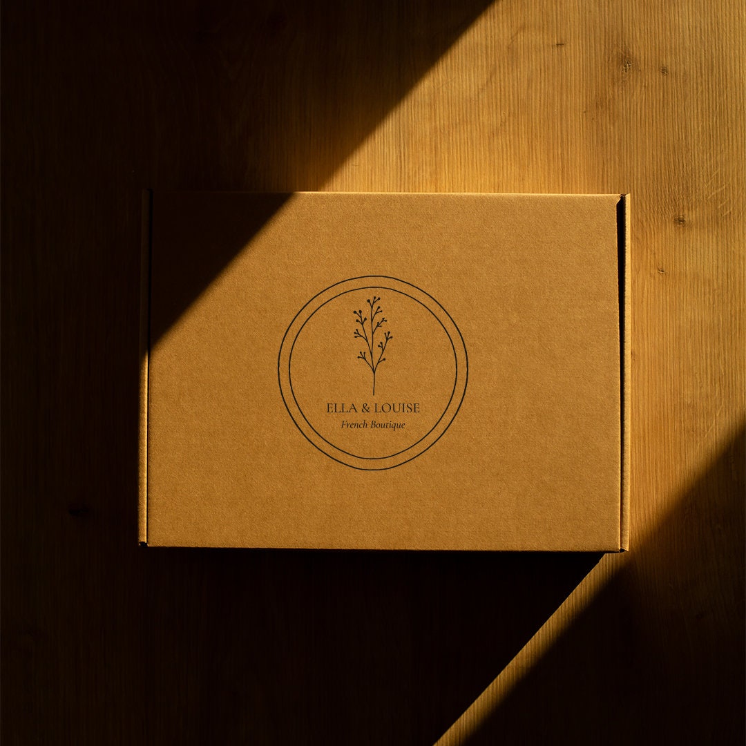 Premade Logo Design Floral Simple Clip Art Minimal Pre Made Boutique ...