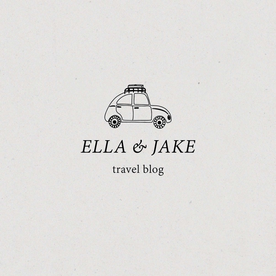 Travel Blog Blogger Logo Design Brand Template Custom Design ...