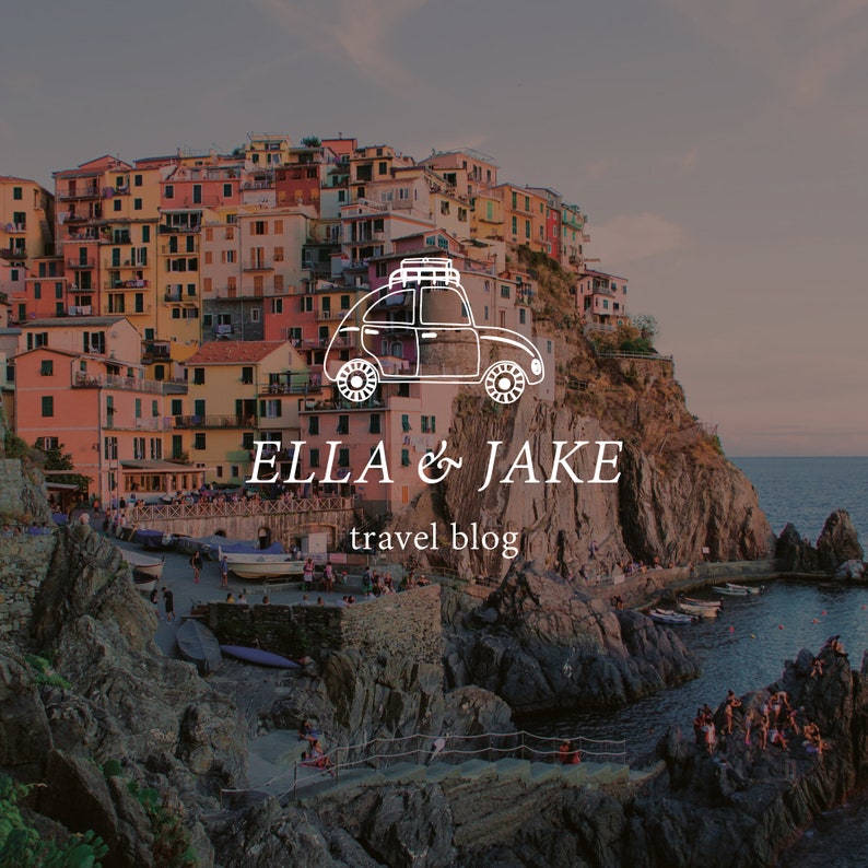 Travel Blog Blogger Logo Design Brand Template Custom Design ...