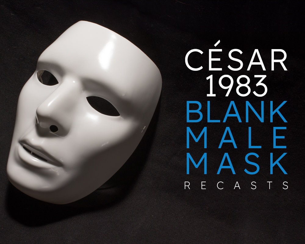 Cesar/Caesar 1983 Máscara masculina en blanco RECASTS Máscara Kabuki ...