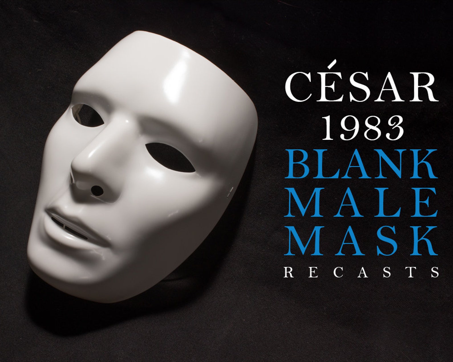 Cesar/caesar 1983 Blank Male Mask RECASTS Kabuki Mask Joey - Etsy