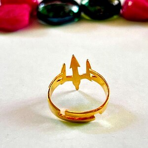 Lord Shiva Trident Trishul Gorgeous, Goddess Trishul Trident Ring, Ohm ...