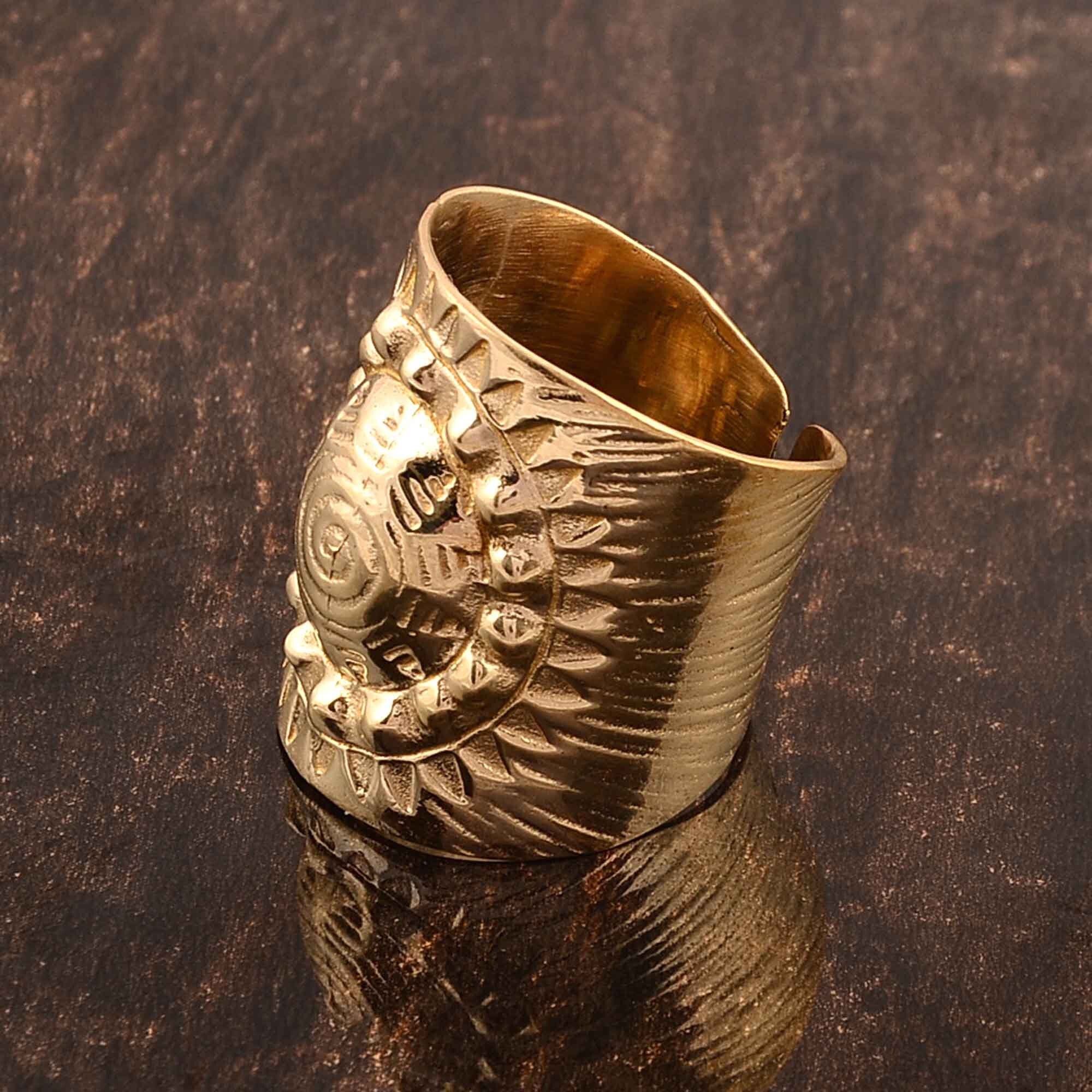 Sun Ring Brass Ring Full Sun Ring Vintage Rings Gift for - Etsy UK