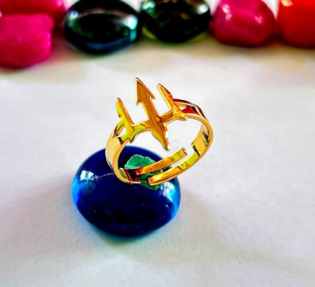 Lord Shiva Trident Trishul Gorgeous, Goddess Trishul Trident Ring, Ohm ...