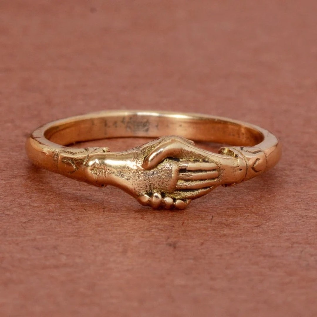 Handshake Ring , Sterling Silver Ring , Hug Ring ,boho Ring , Unique ...