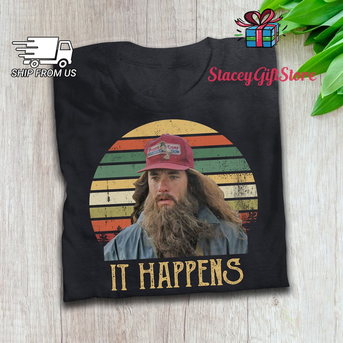 It Happens Vintage T Shirt Forrest Gump Shirt Movie Quote - Etsy