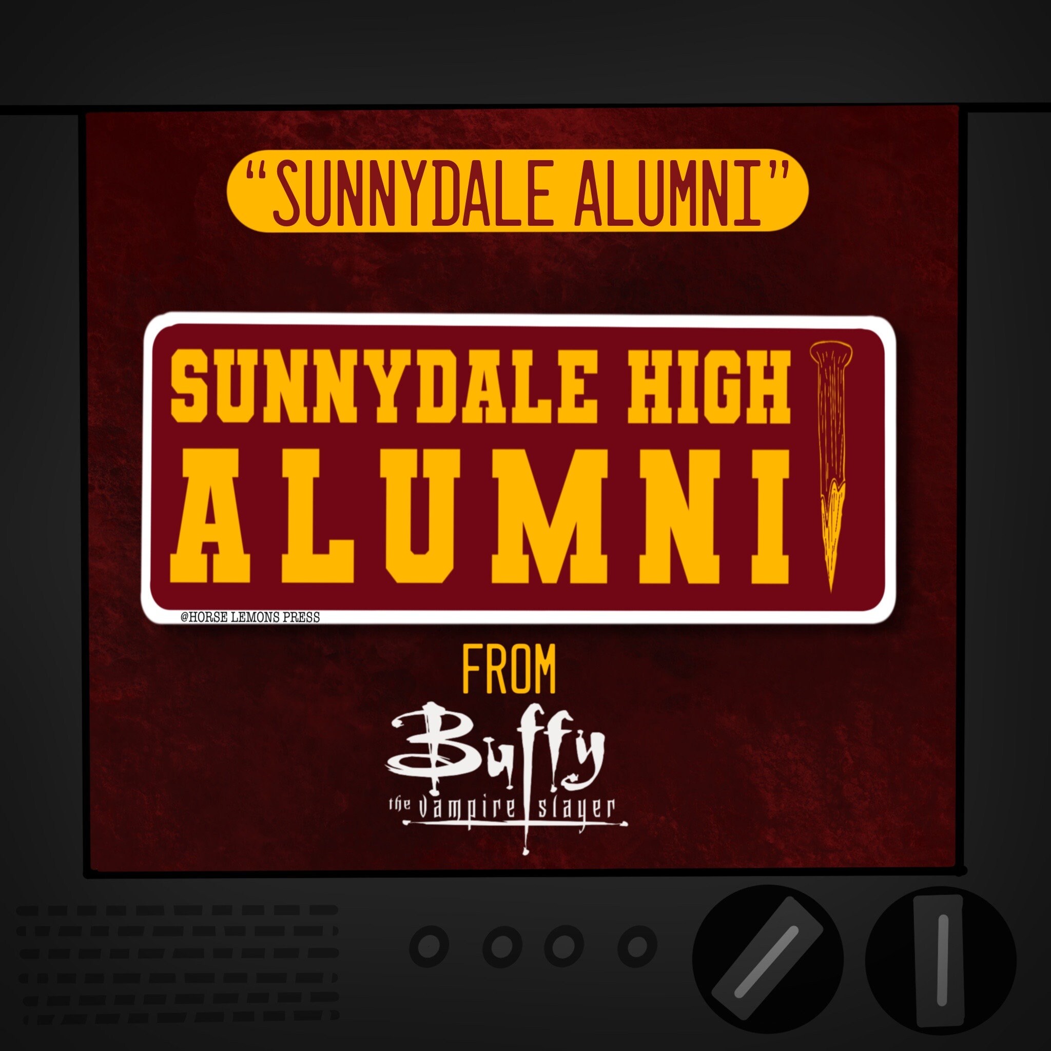 Sunnydale High Alumni weatherproof vinyl Buffy the Vampire | Etsy